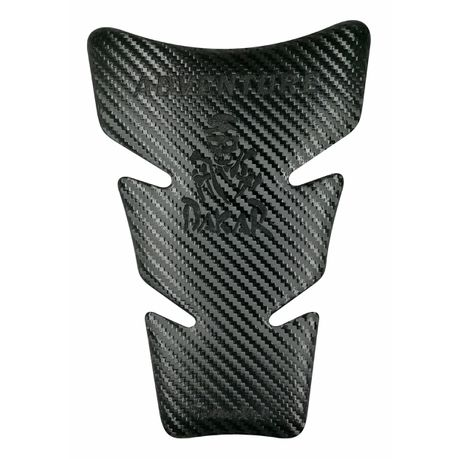 Dakar Skull Carbon Tank Pad – Orange ADV